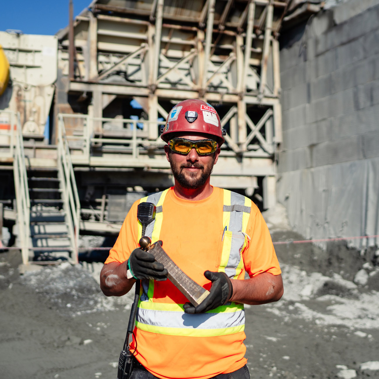 Béton Barrette - Concrete and crushing